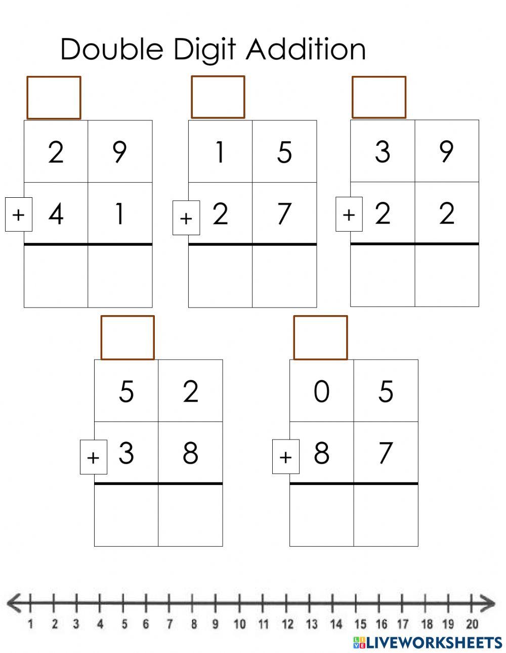 Double Digit Addition Worksheet Live Worksheets double-digit-addition-worksheet-live-worksheets
