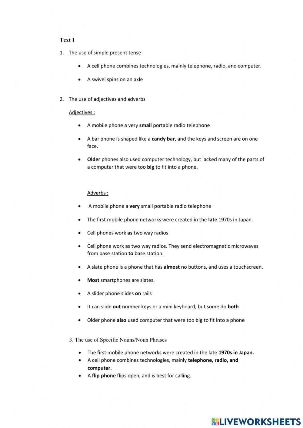 B.ing P Task interactive worksheet | Live Worksheets