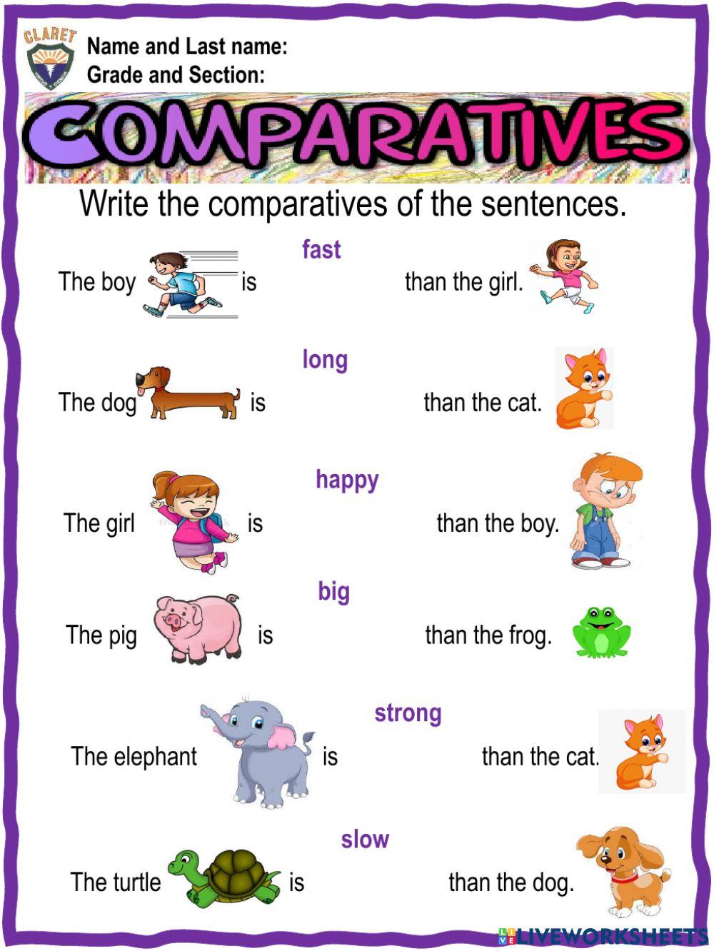 4th. grade. Grammar 7.1. Pract. Act. worksheet | Live Worksheets