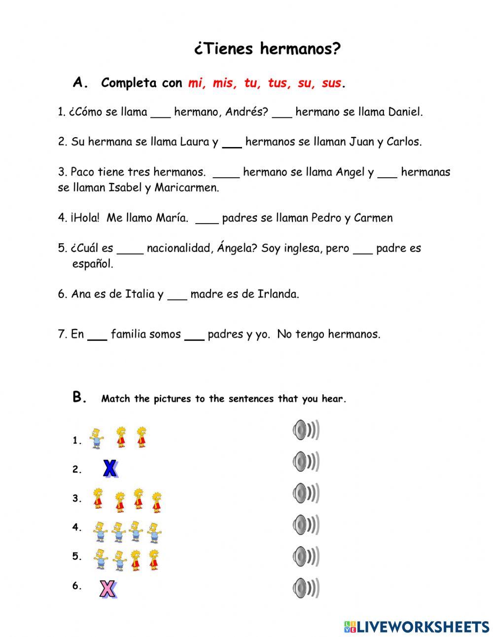 Listos 1 Module… | Free Interactive Worksheets | 6431580