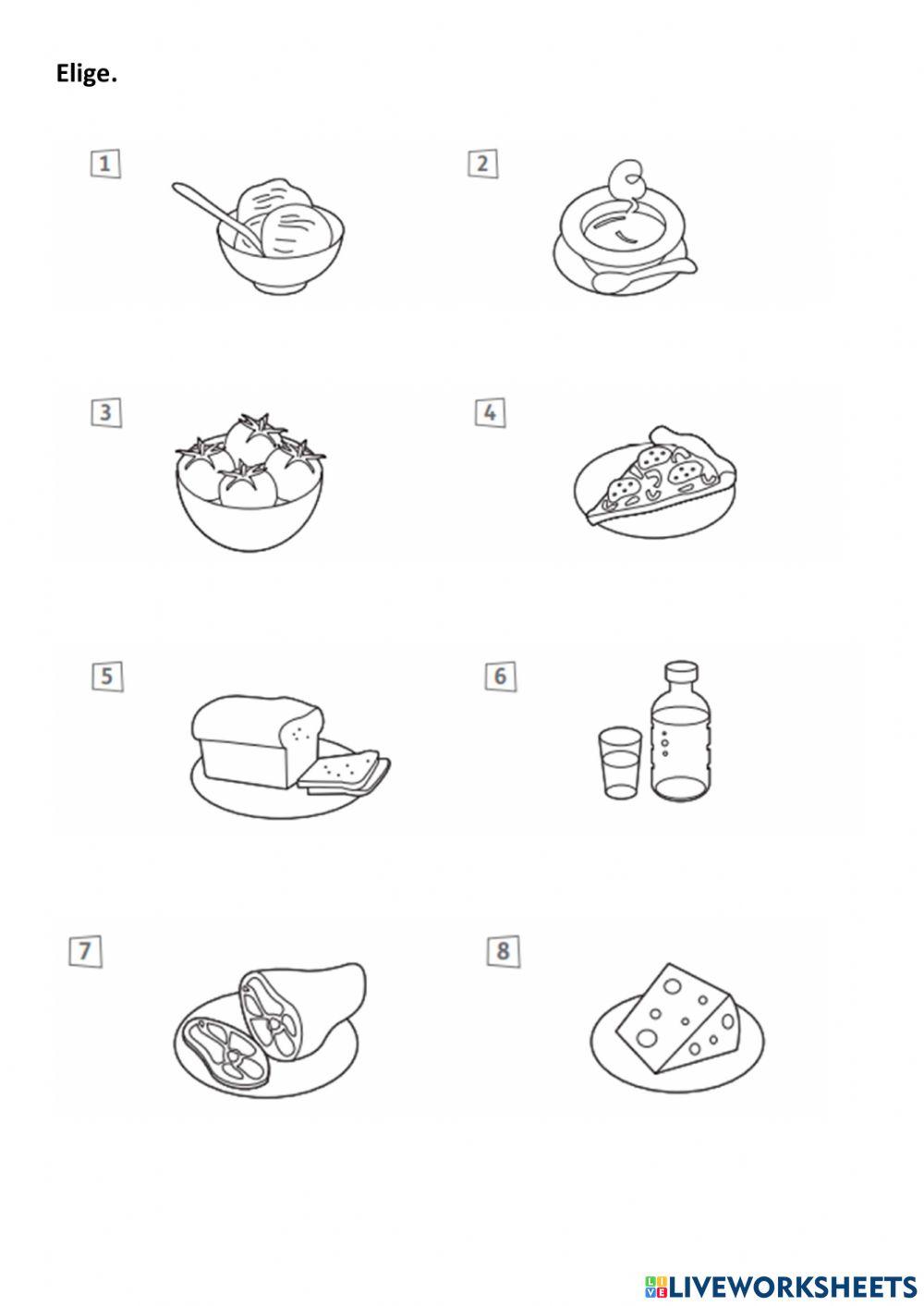 Food 2º | LiveWorksheets | 737611