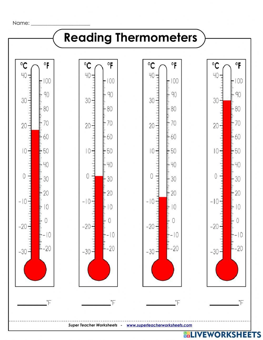 Reading Temperatures Fahrenheit 6432170 | JeanneMaddox