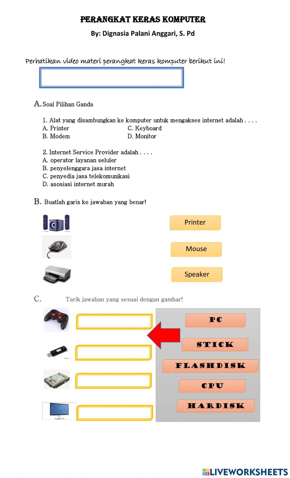 Perangkat Keras Komputer | Dignasia Palani Anggari
