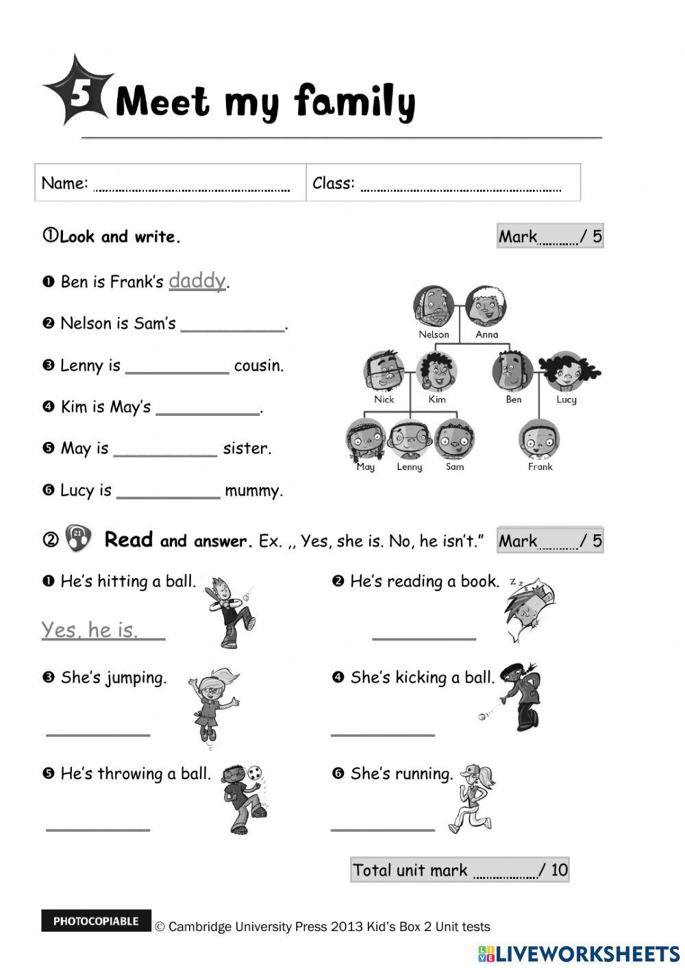 Kid's Box 2 Uni… | Free Interactive Worksheets | 4765783