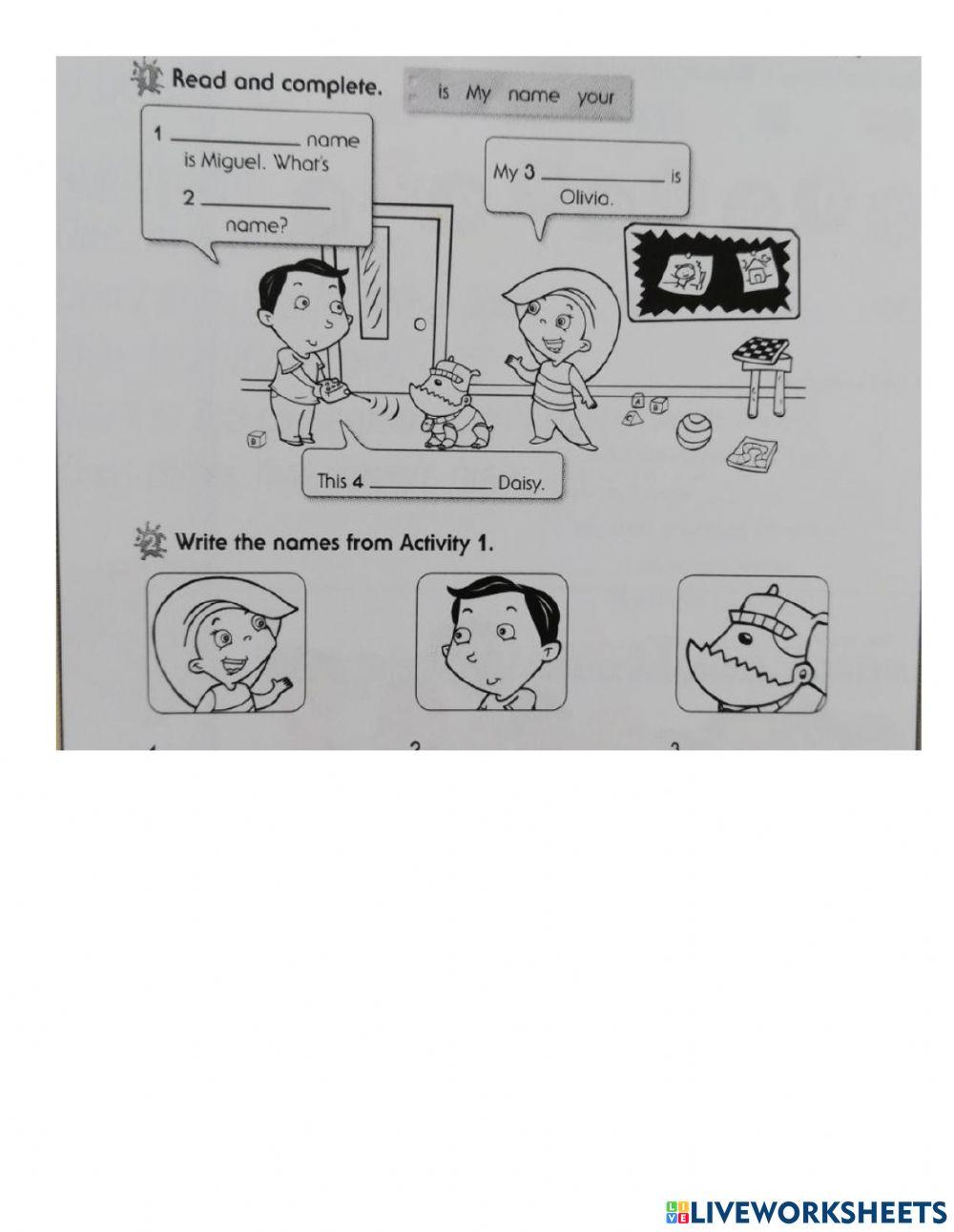 Name 739228 | Diana Pachon | Live Worksheets