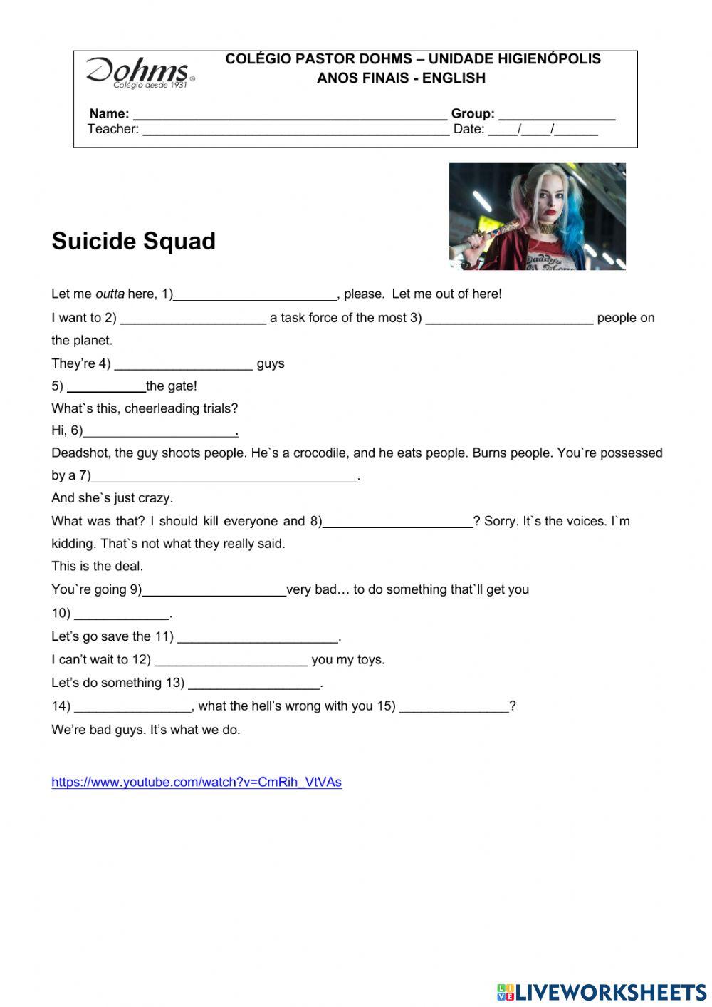 739577 | Suicide squad trailer listening practice | Johan