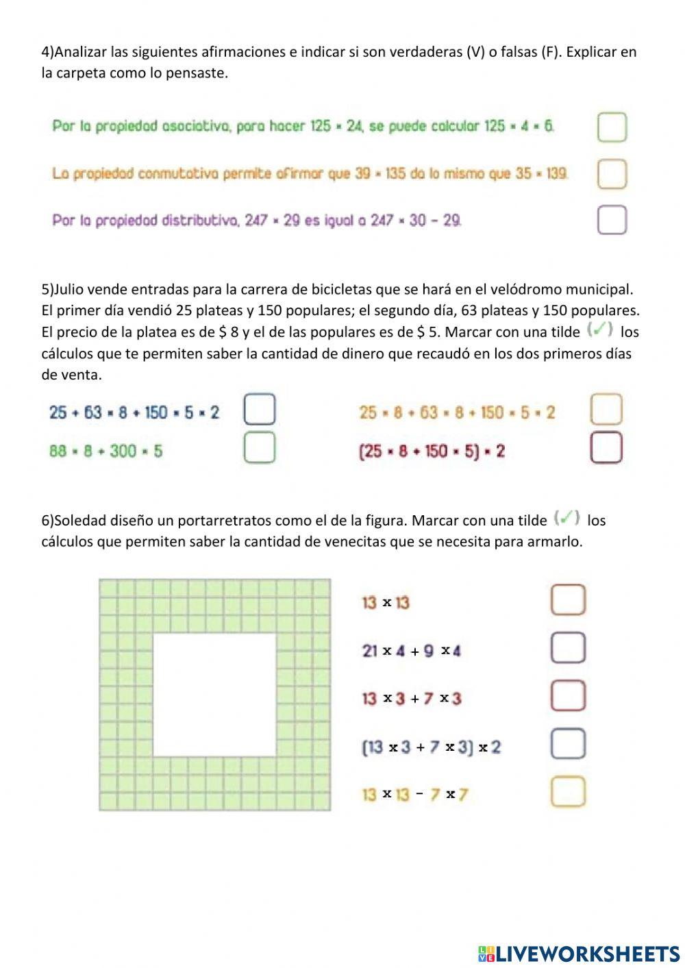 Problemas online exercise for 2b | Live Worksheets