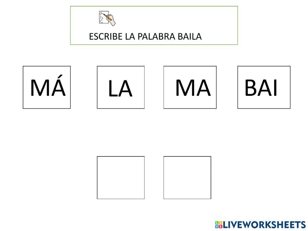 Lectura silabica online activity for infantil | Live Worksheets