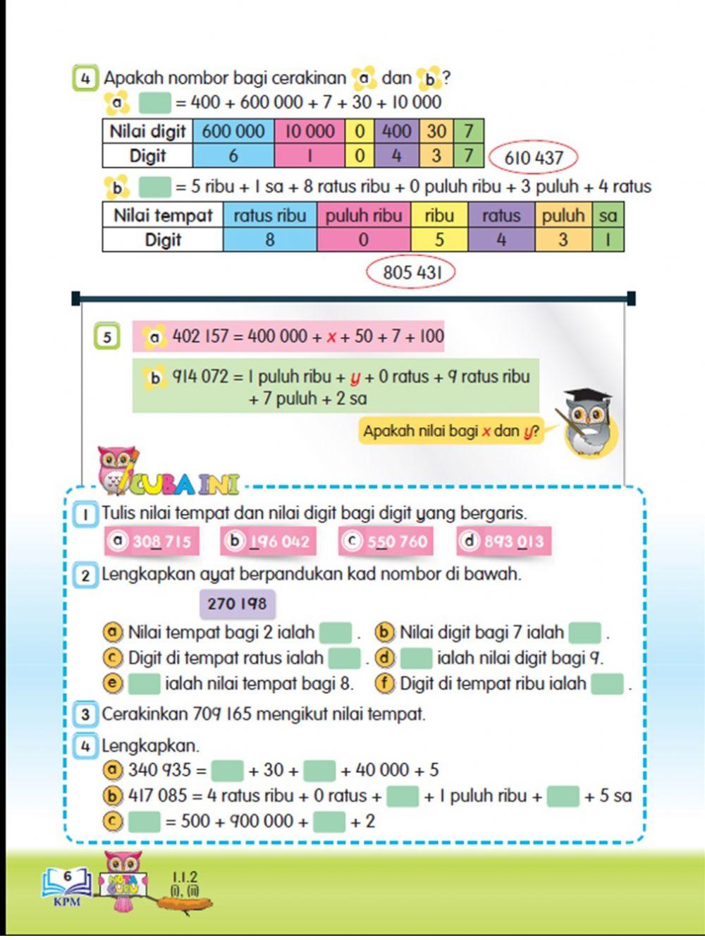 Nilai Tempat dan Nilai Digit 684903 | aniz02 | Live