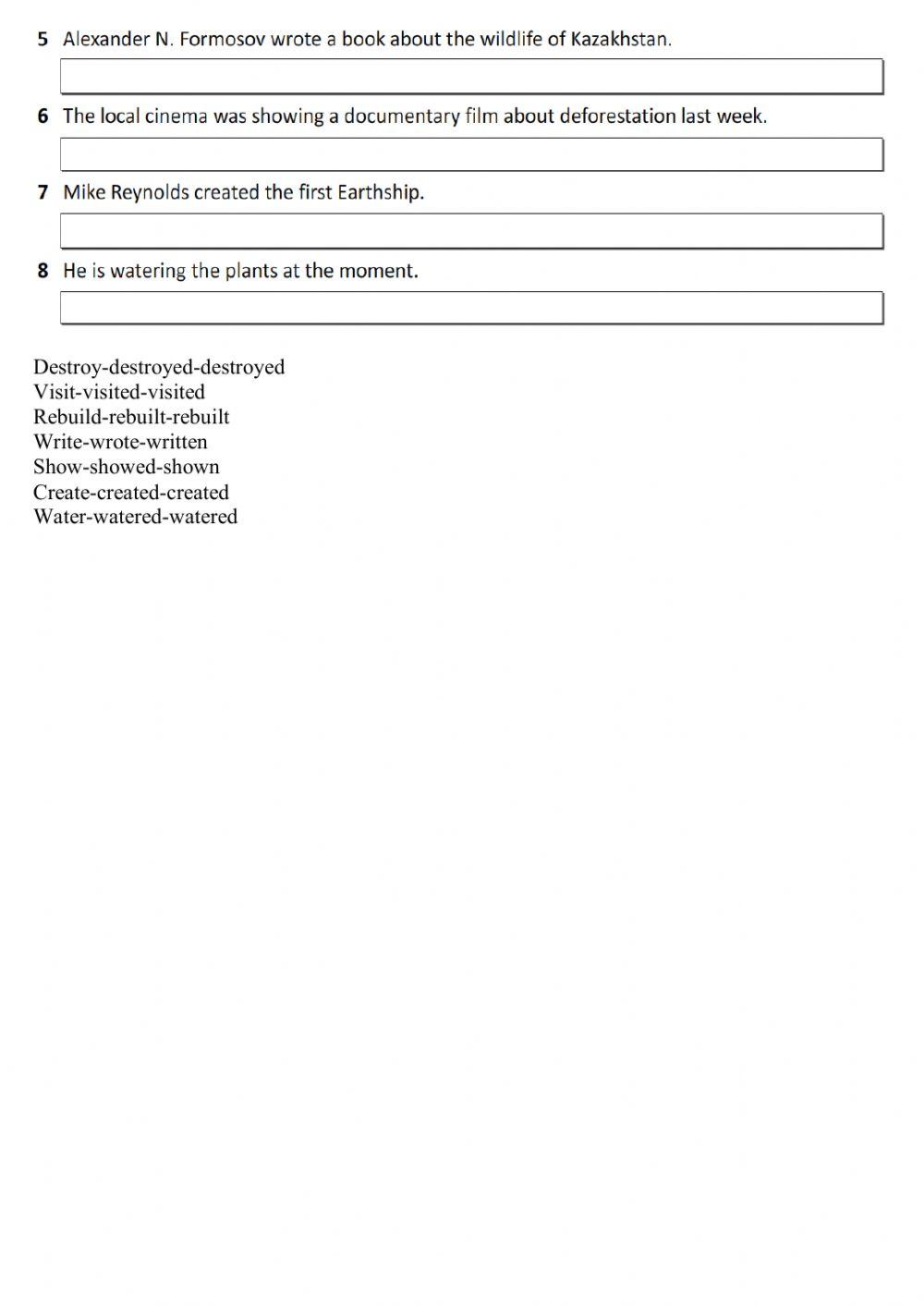 Grade 8. Passive Voice. online exercise for | Live Worksheets