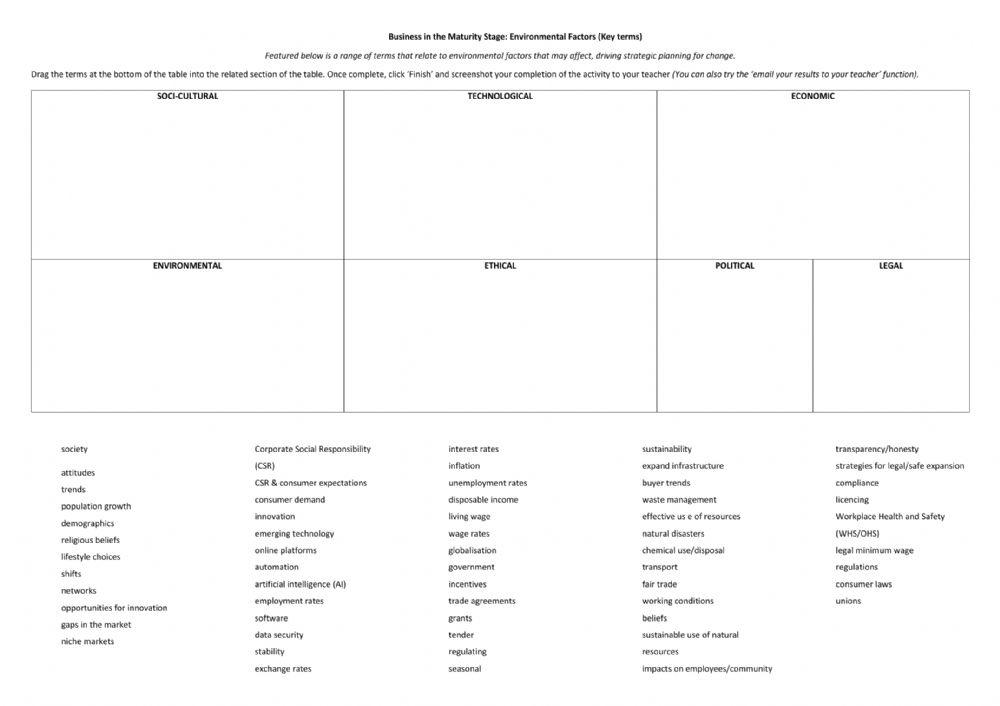 Environmental Factors-Maturity Stage online exercise for | Live Worksheets