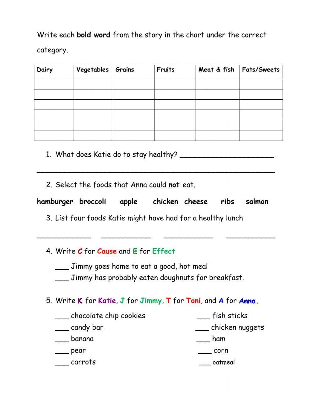 Classifying | Free Interactive Worksheets | 4681403