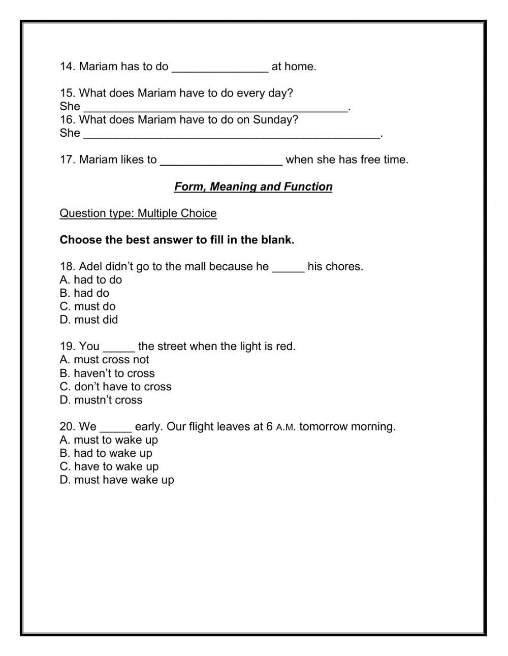 Let's Go Out | Safaa Ahmed Galal | Live Worksheets