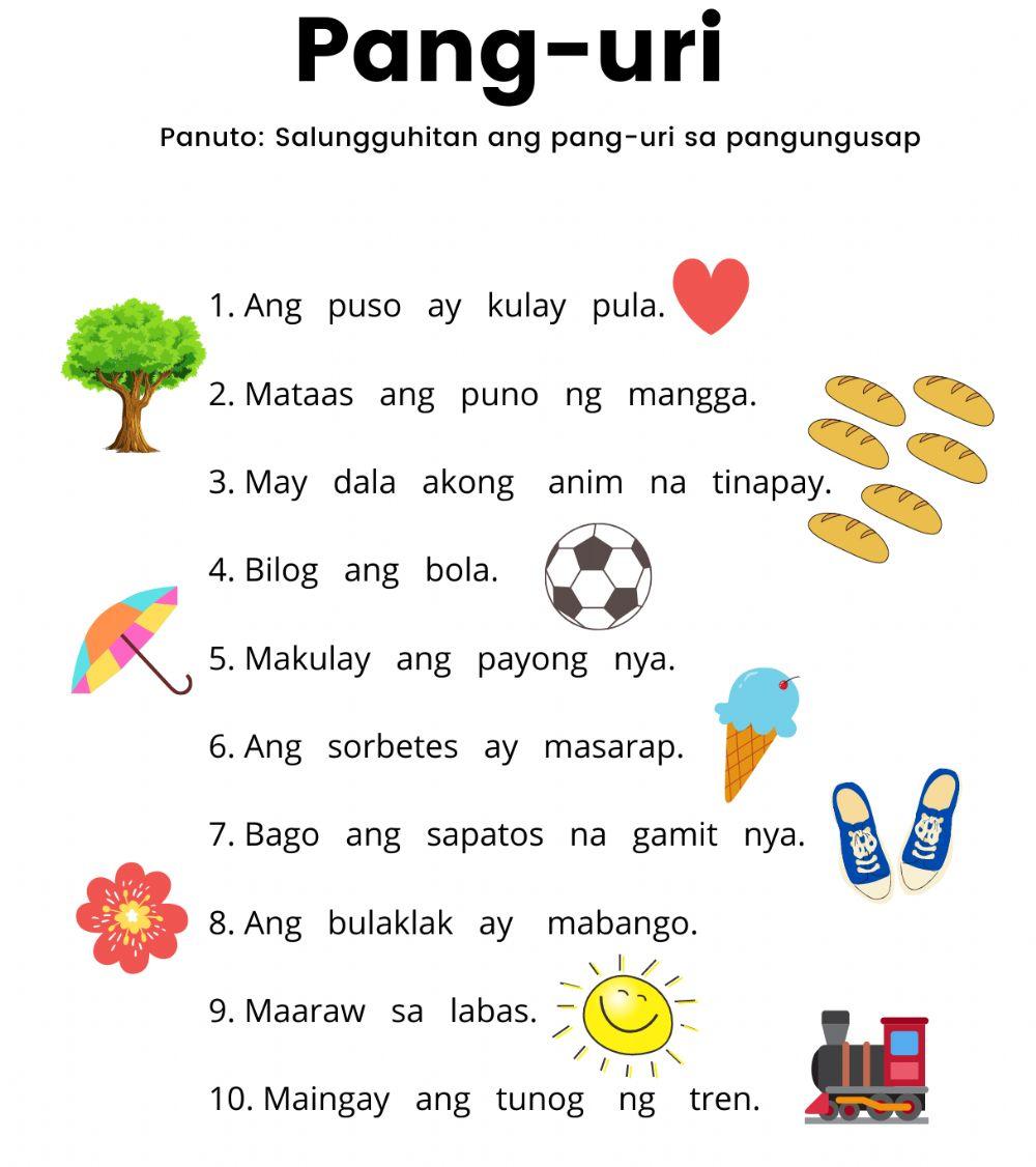 6397603 | PANG-URI | agesteacher9 | LiveWorksheets