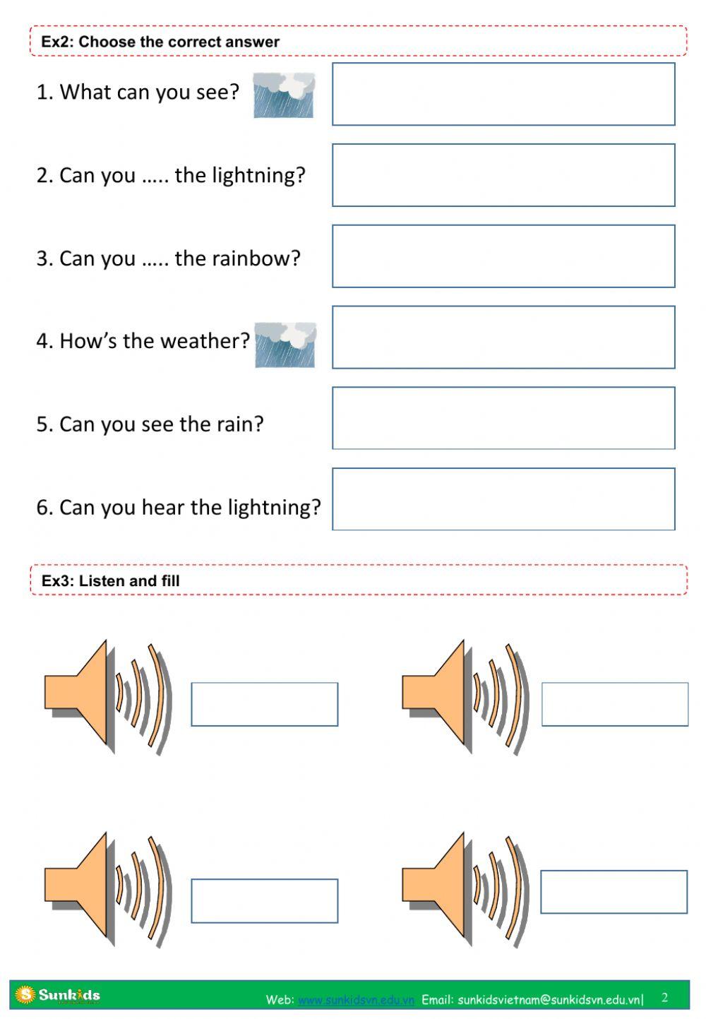 weather-2 online exercise for | Live Worksheets