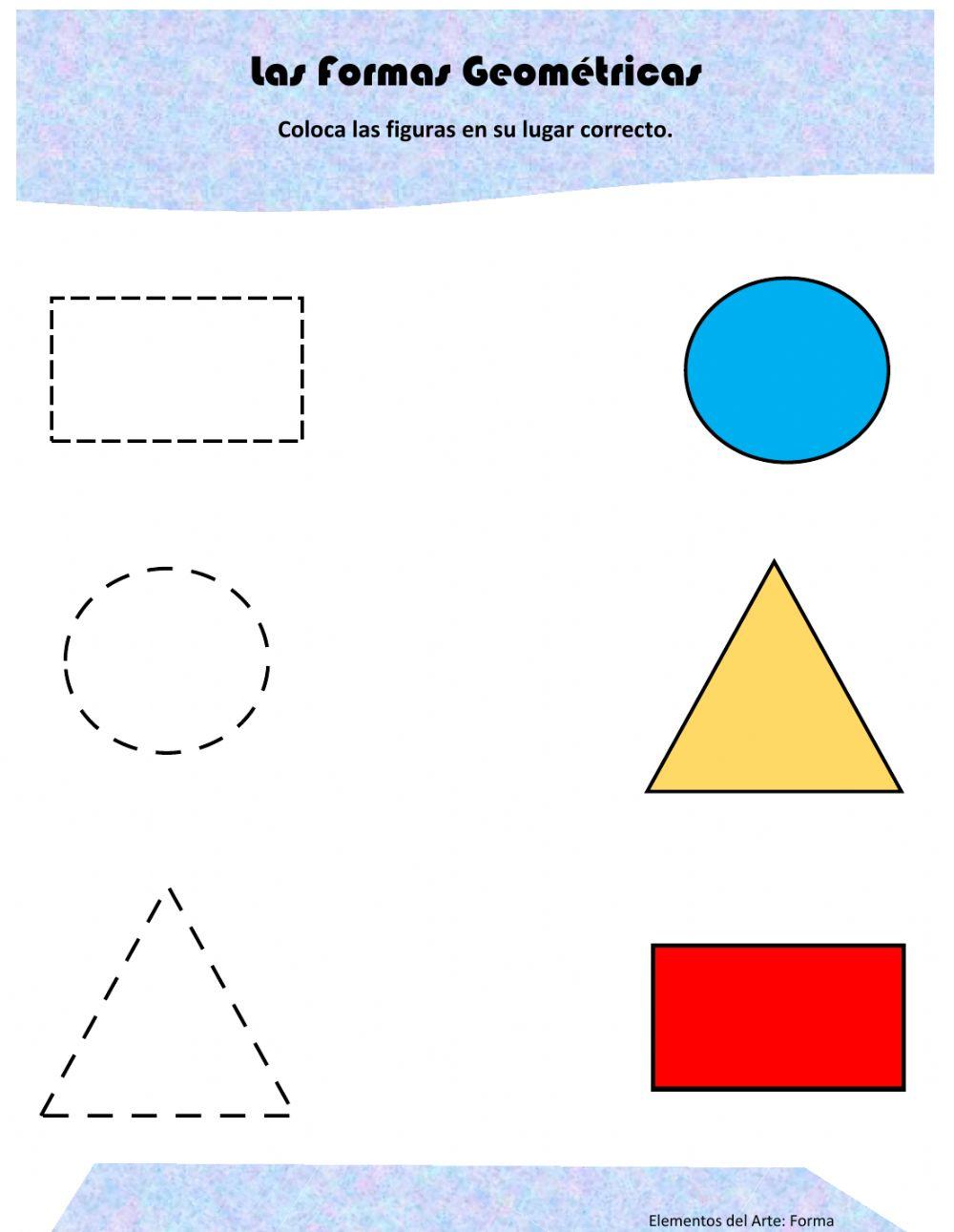 Las Formas Geometricas interactive worksheet | Live Worksheets