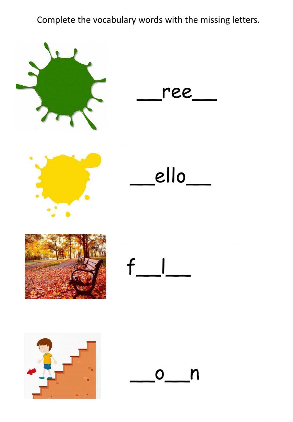 Vocabulary lesson 12 worksheet | Live Worksheets