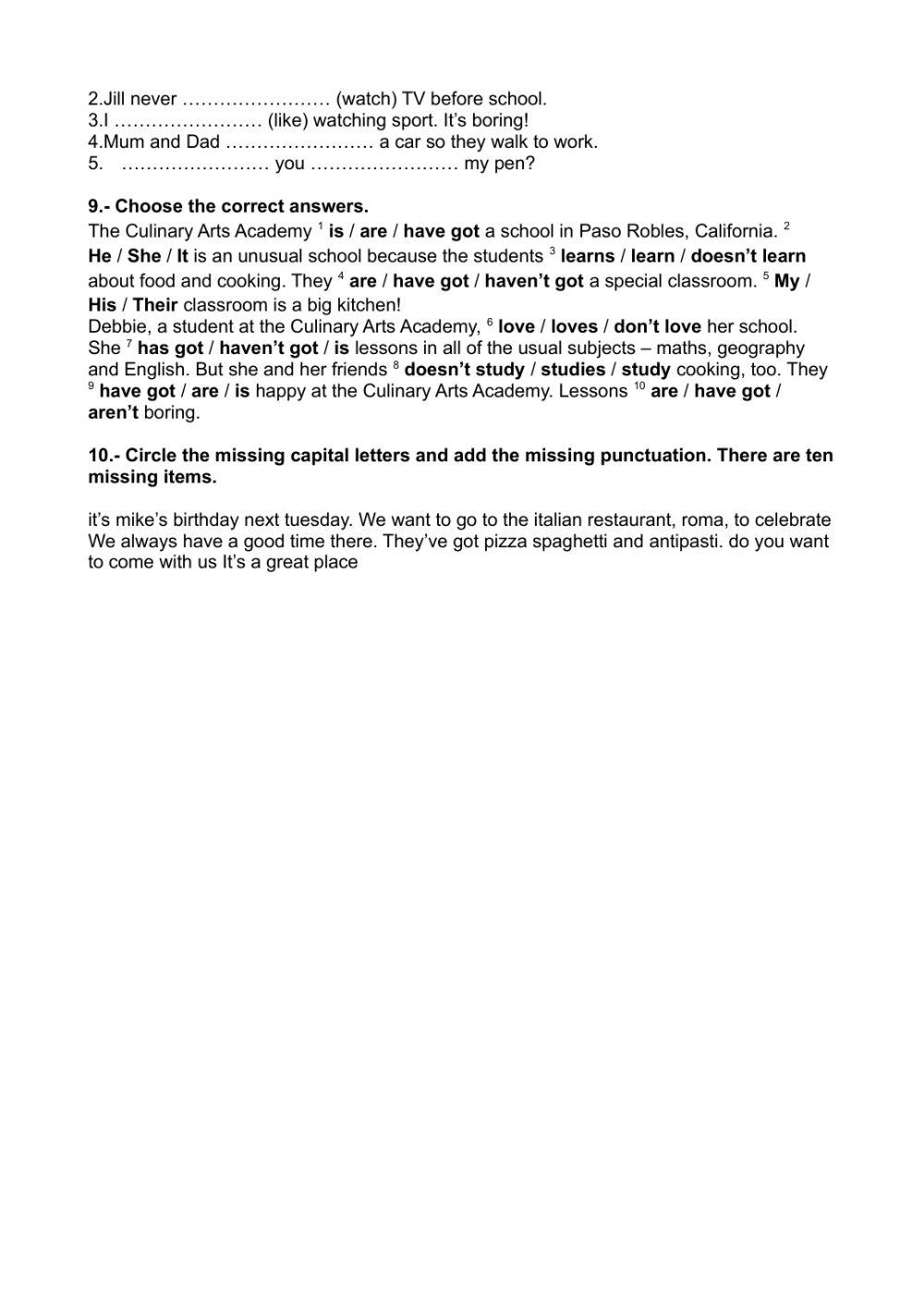 Units 1-2 interactive worksheet | Live Worksheets