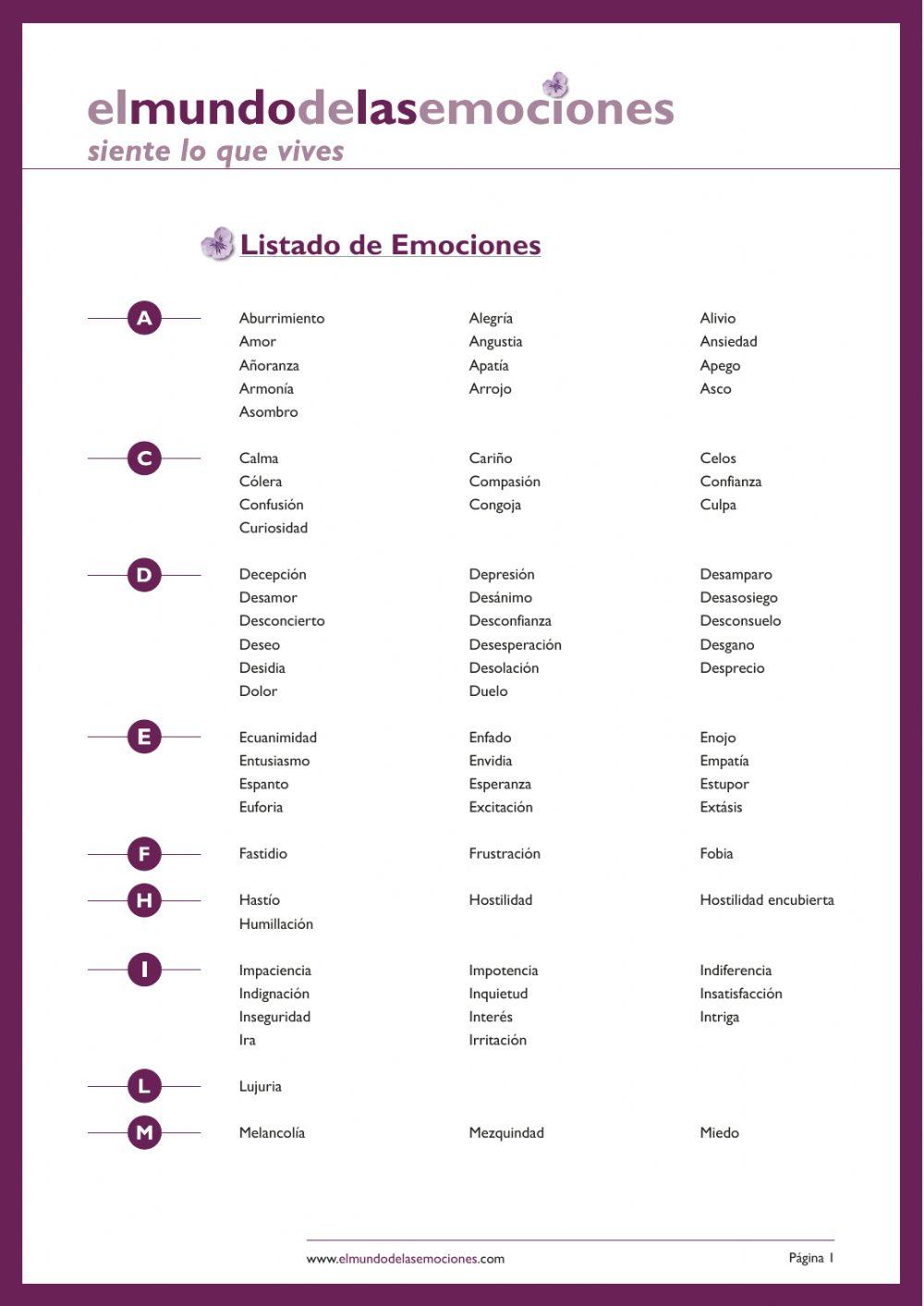 Emociones online exercise for | Live Worksheets