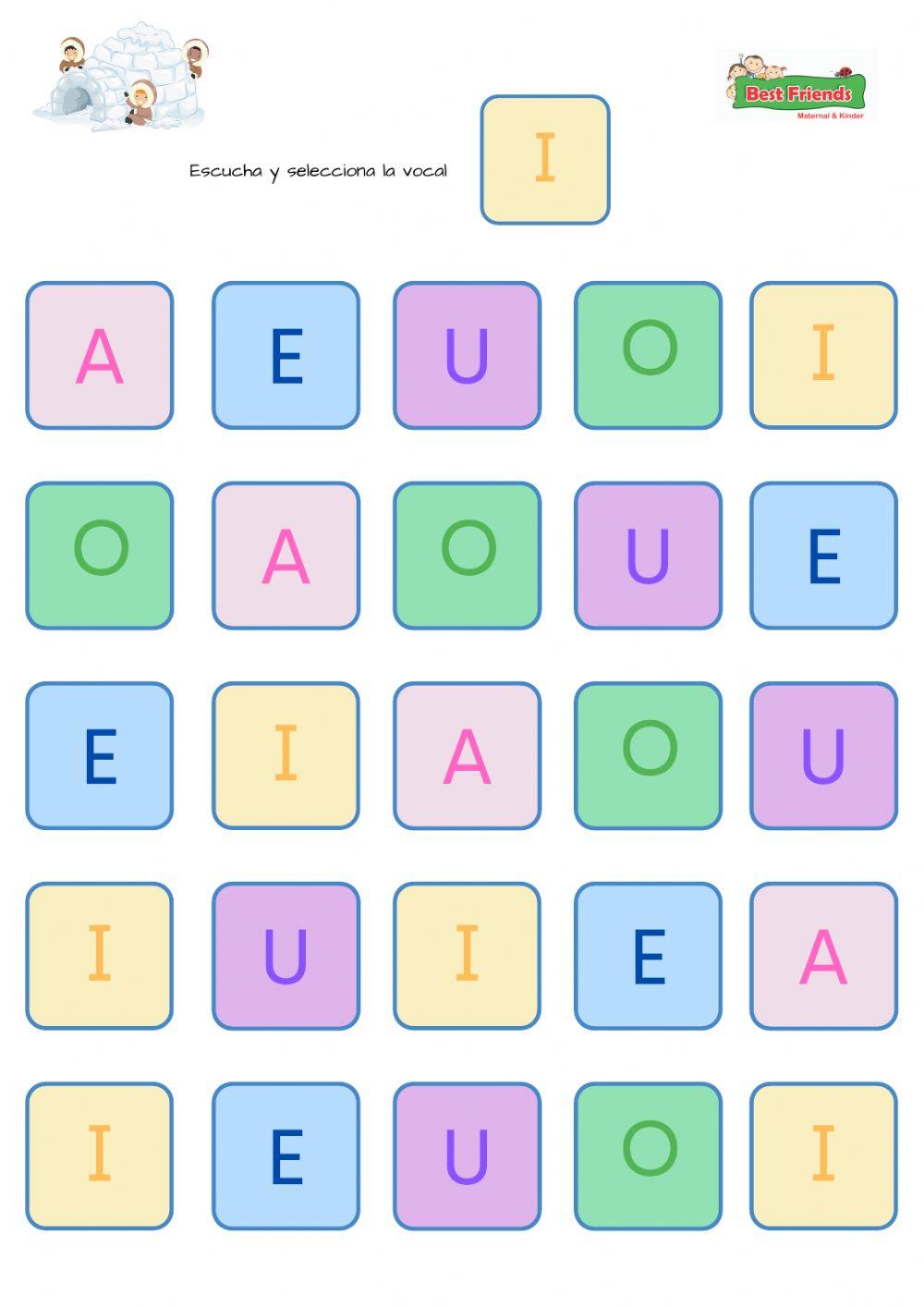 Vocal i free activity | Live Worksheets