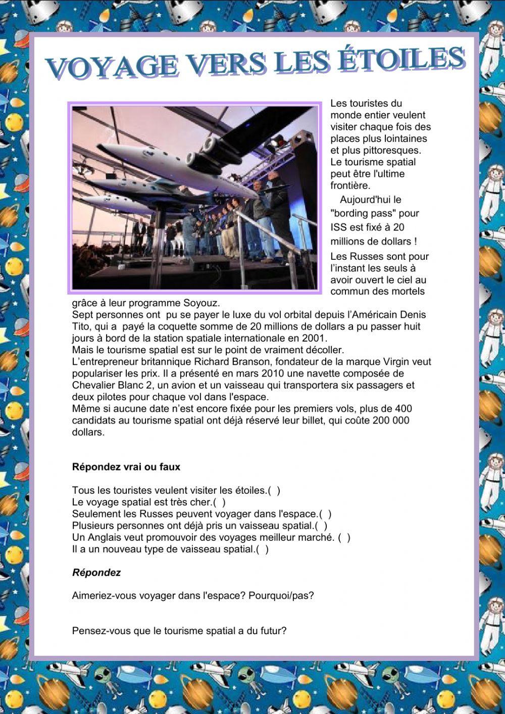 Voyage | Free Interactive Worksheets | 687712