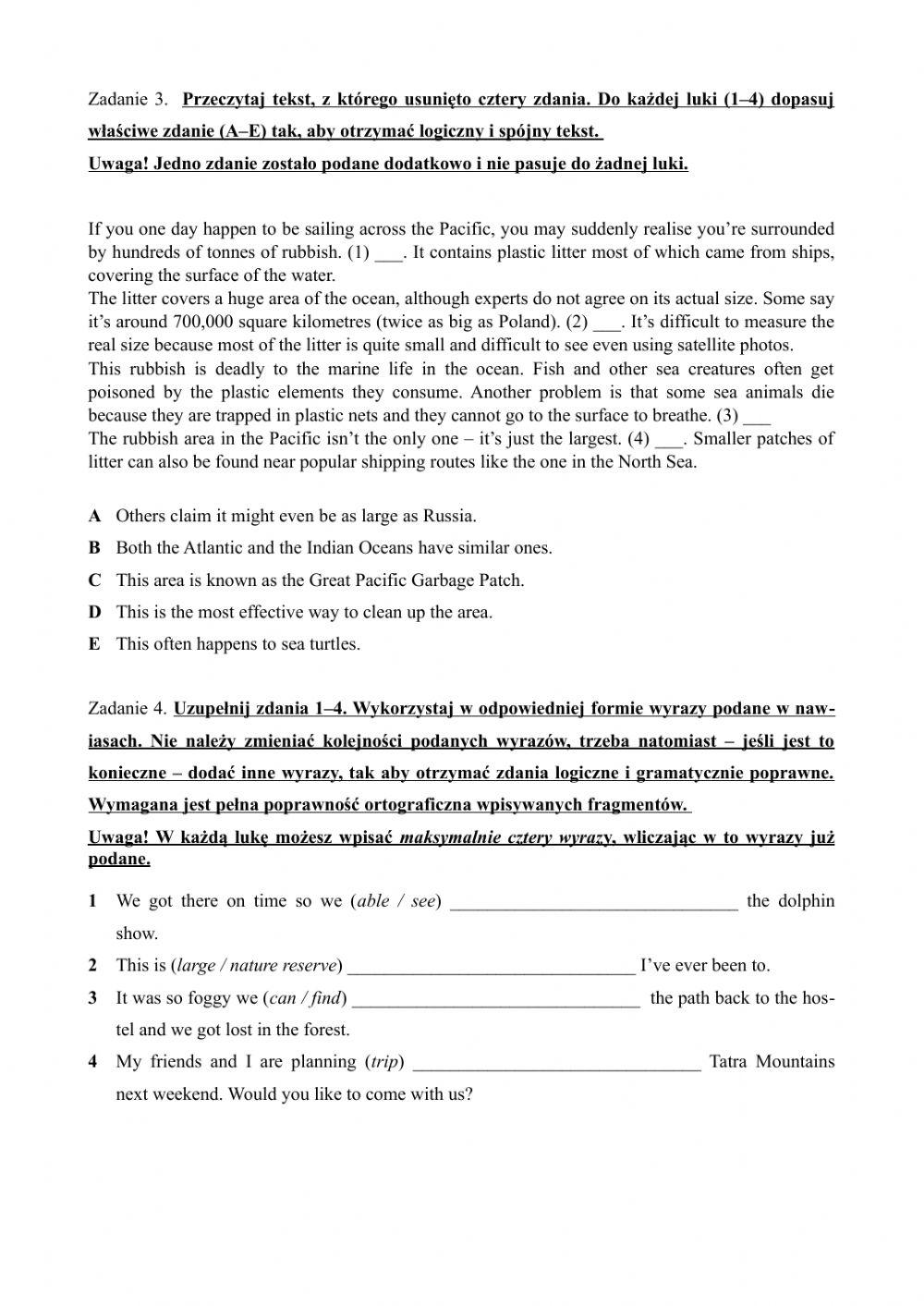 Unit test worksheet for 8 | Live Worksheets