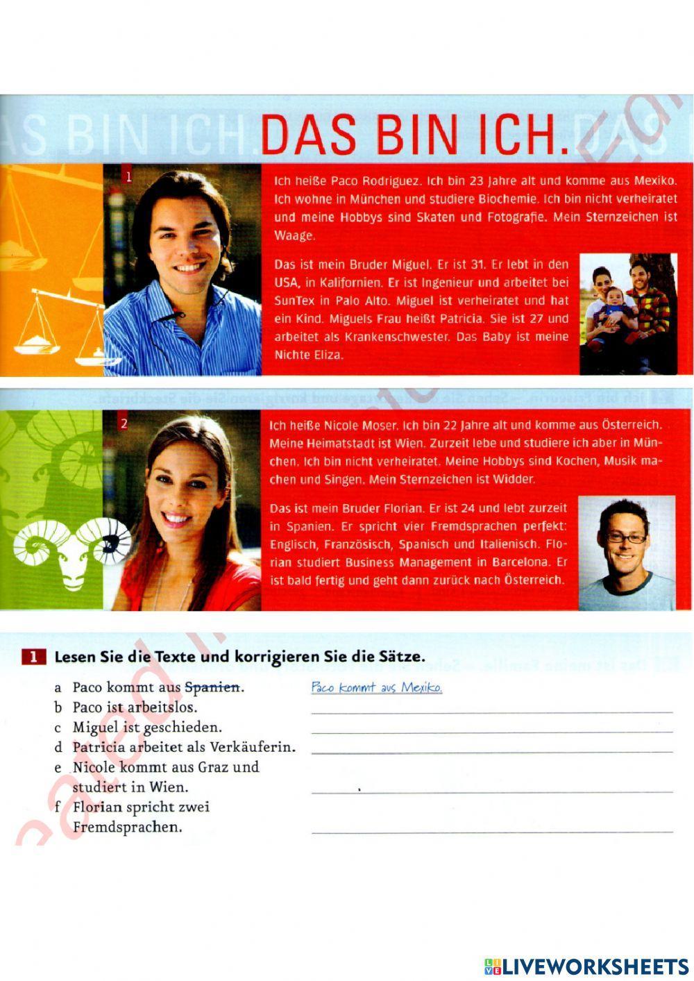 Leseverstehen | Free Interactive Worksheets | 740557