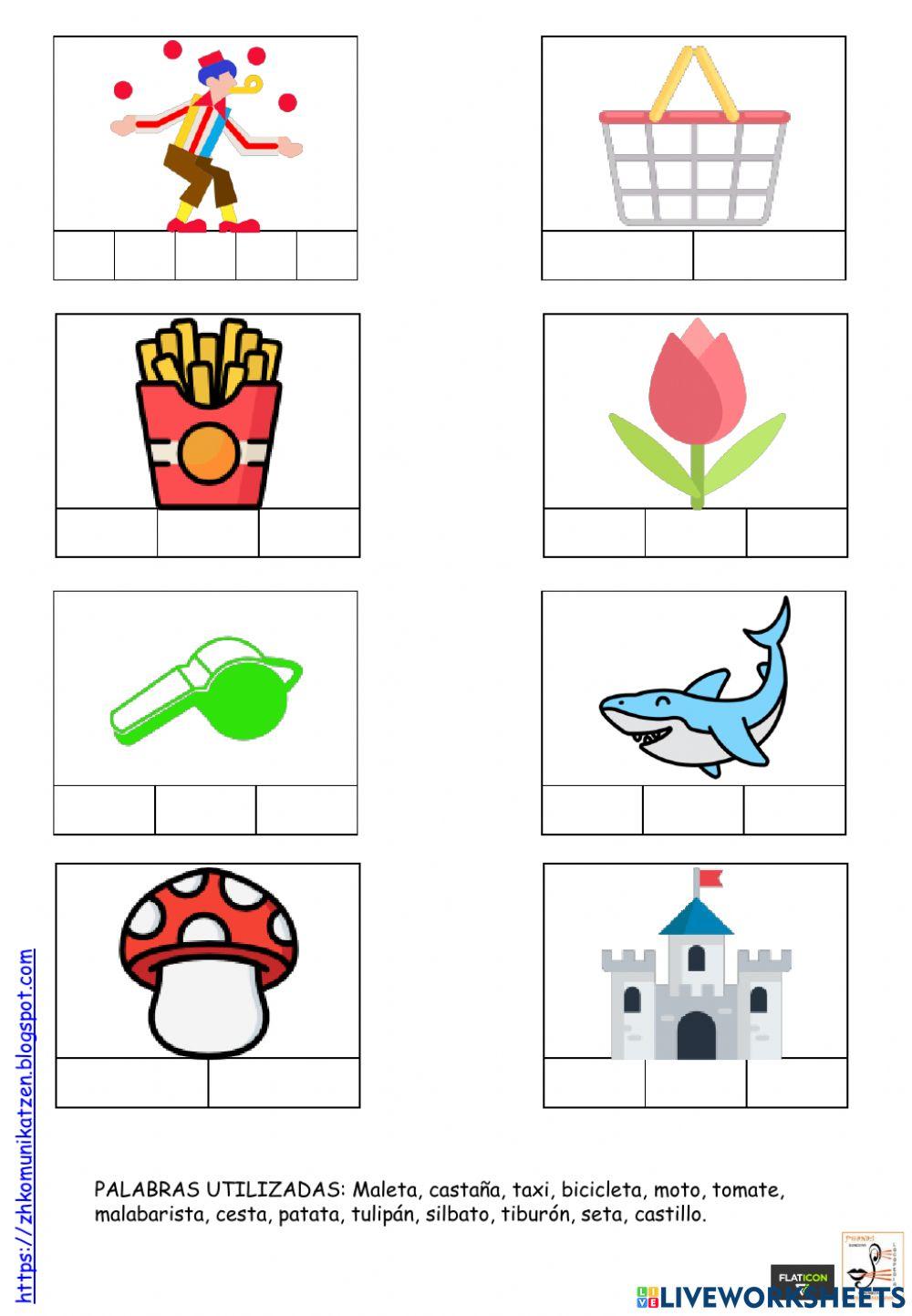 DONDE ESTA LA SILABA T online exercise for | Live Worksheets