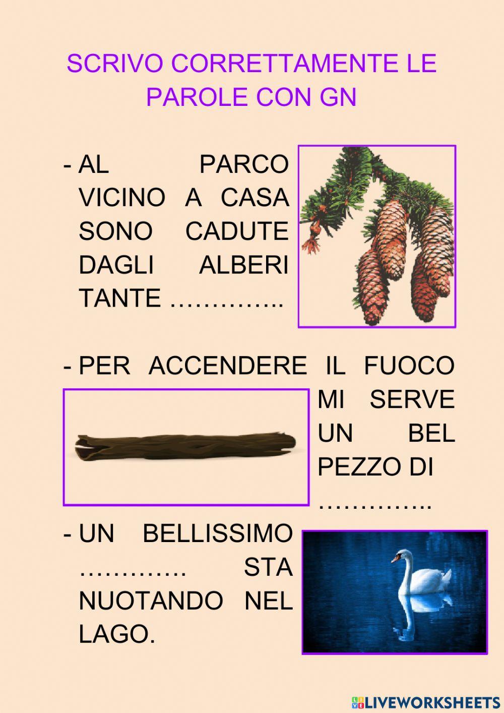 PAROLE CON GN online exercise for | Live Worksheets