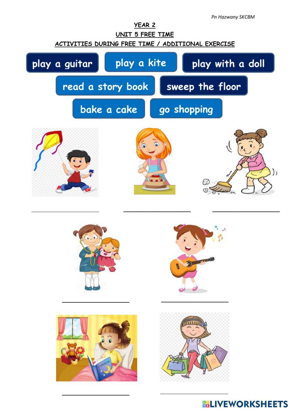 Unit 5 free time | Free Interactive Worksheets | 741387