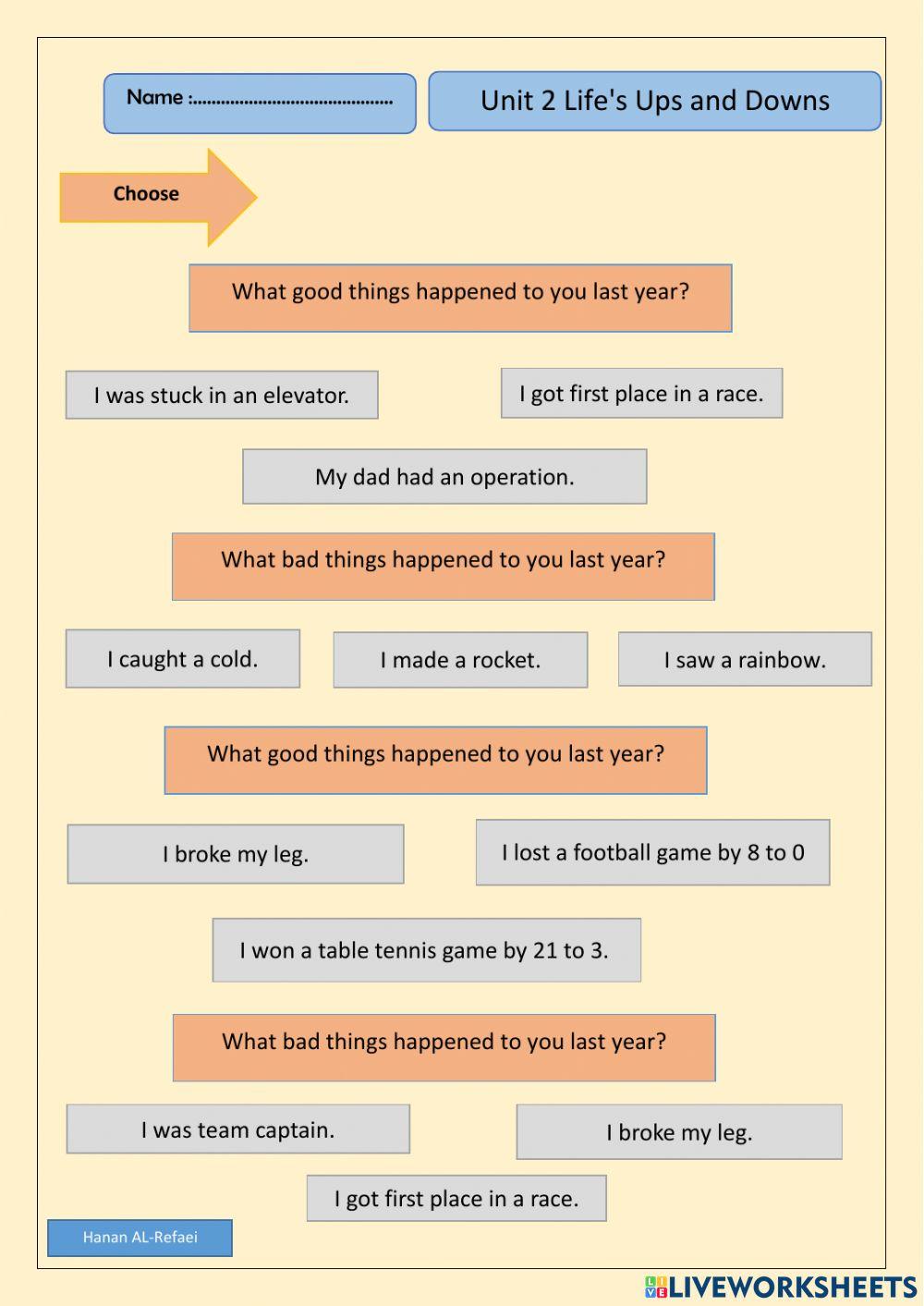 good things online exercise for | Live Worksheets