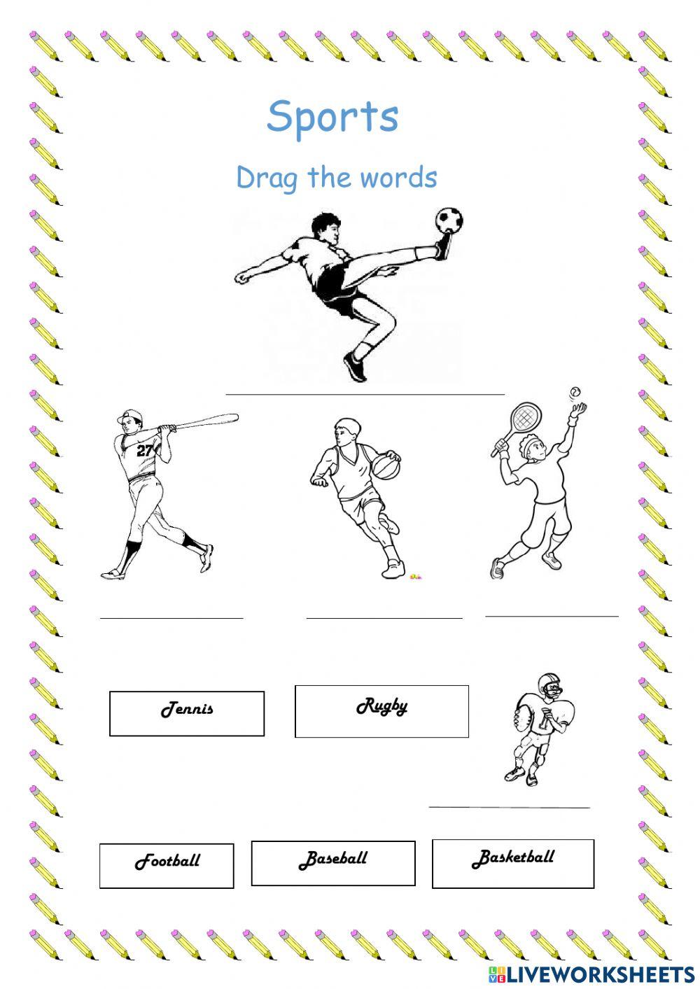 Sports online exercise for A+ | Live Worksheets