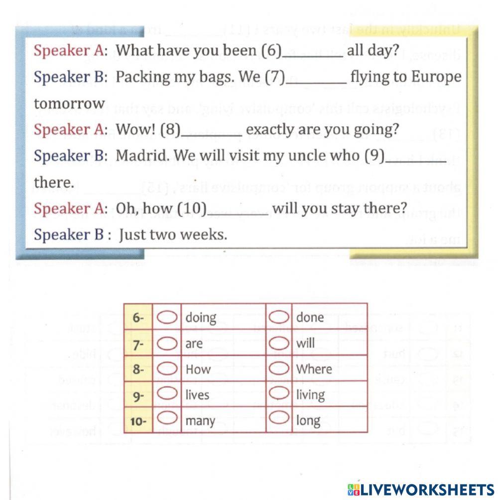 G12 l16 g 2 worksheet | Live Worksheets