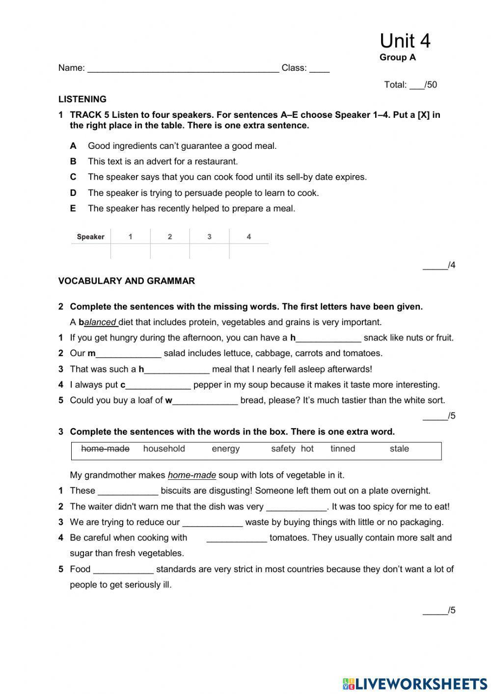 Focus Unit Test Worksheet Live Worksheets, 45% OFF Focus Unit Test Worksheet Live Worksheets, 45% OFF