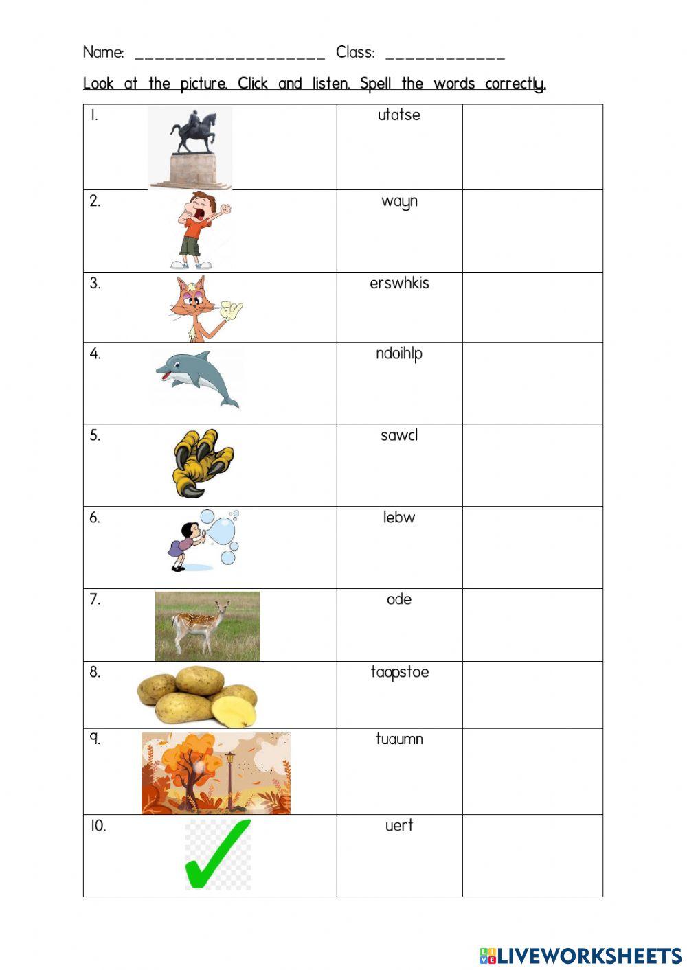 Phonics Year 2 (b) worksheet | Live Worksheets