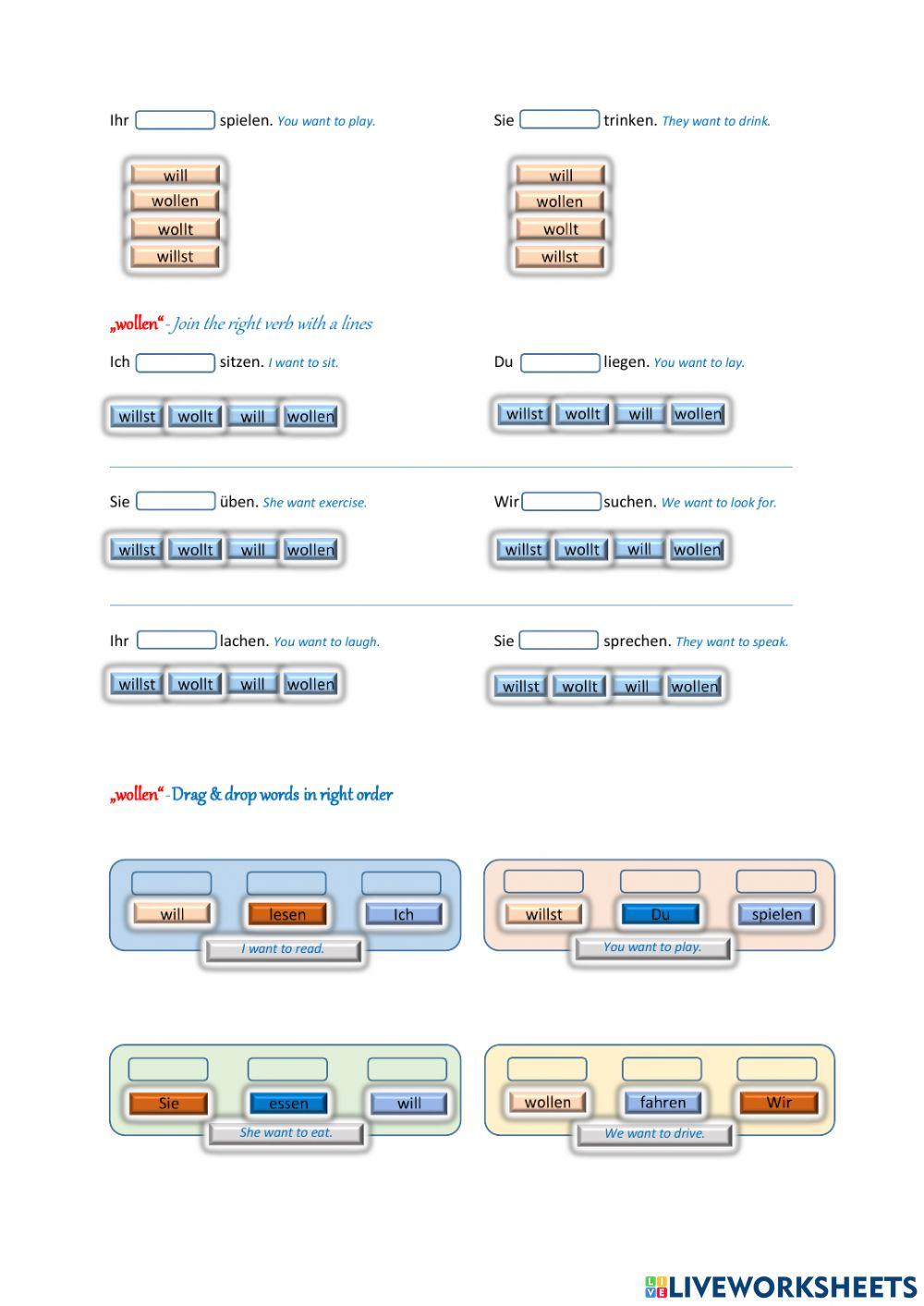 Auxiliary verbs | Live Worksheets