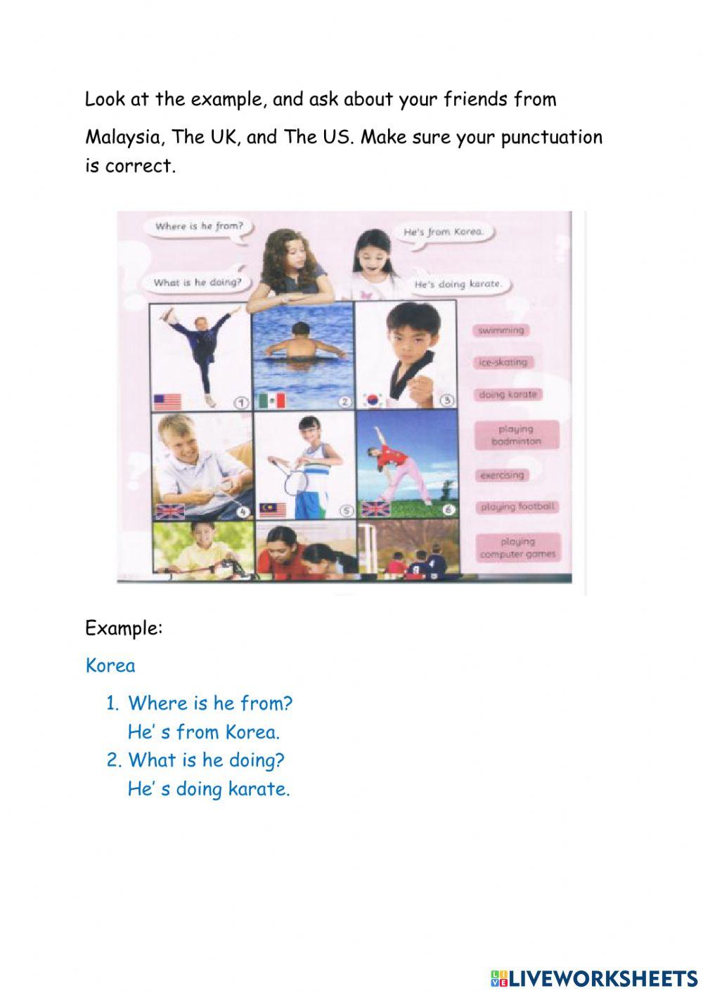 English year 4 - Punctuation interactive worksheet | Live Worksheets