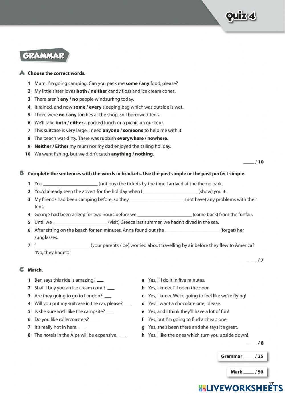 4776187 | Amazing English 2 - Test unit 4 | elenabou