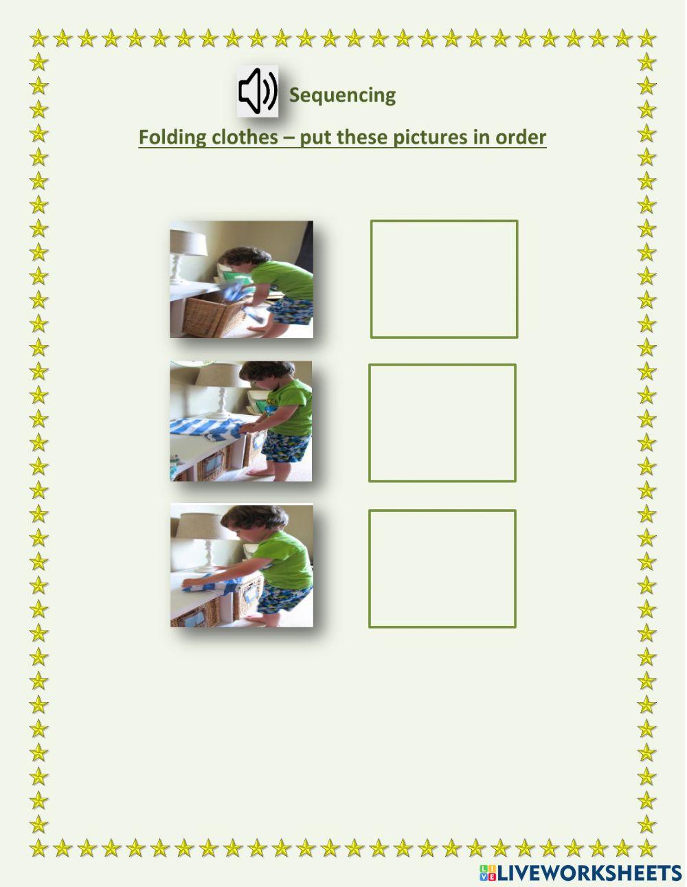 Sequencing - fo… | Free Interactive Worksheets | 654555