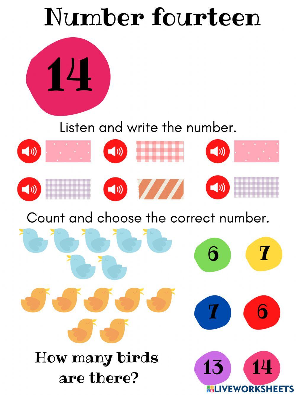 14 interactive exercise | Live Worksheets