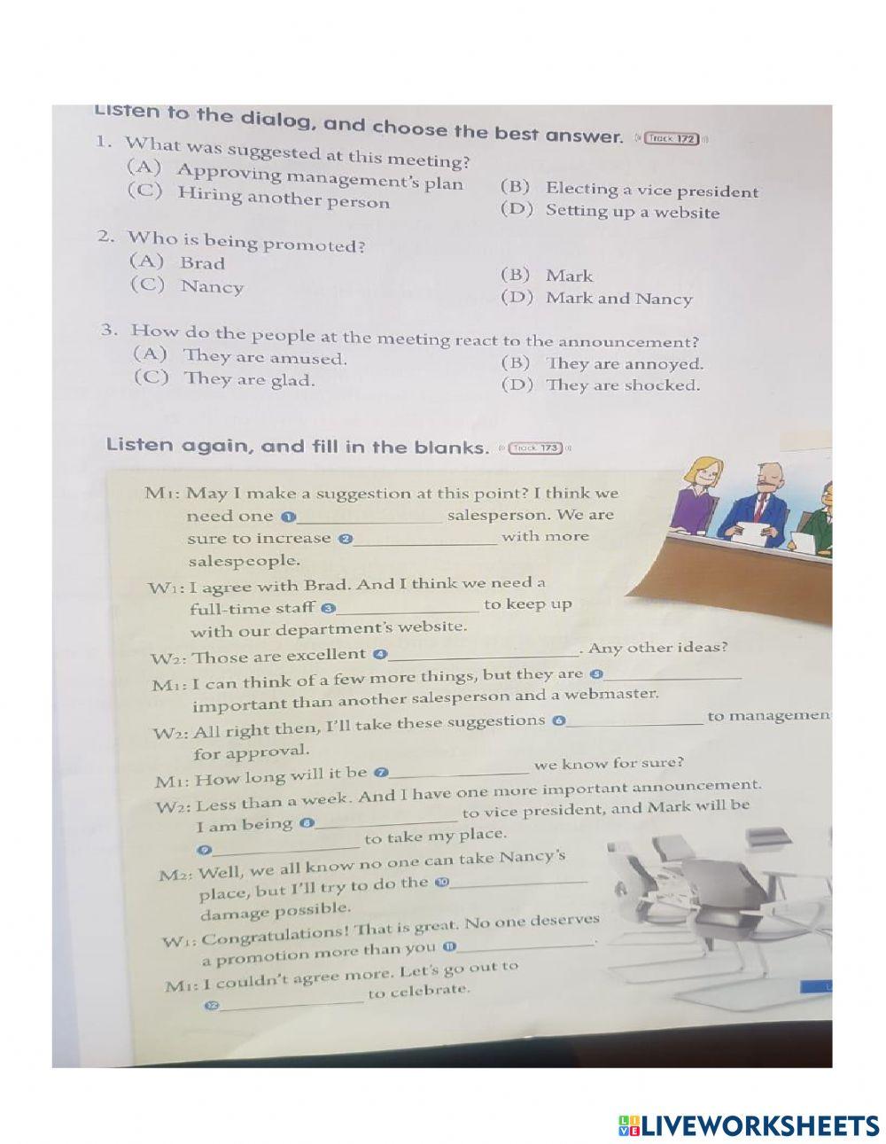 749173 | Main dialogue | Gabriela | LiveWorksheets