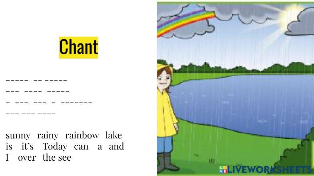 Rooftops Unit 3 Chant worksheet | Live Worksheets