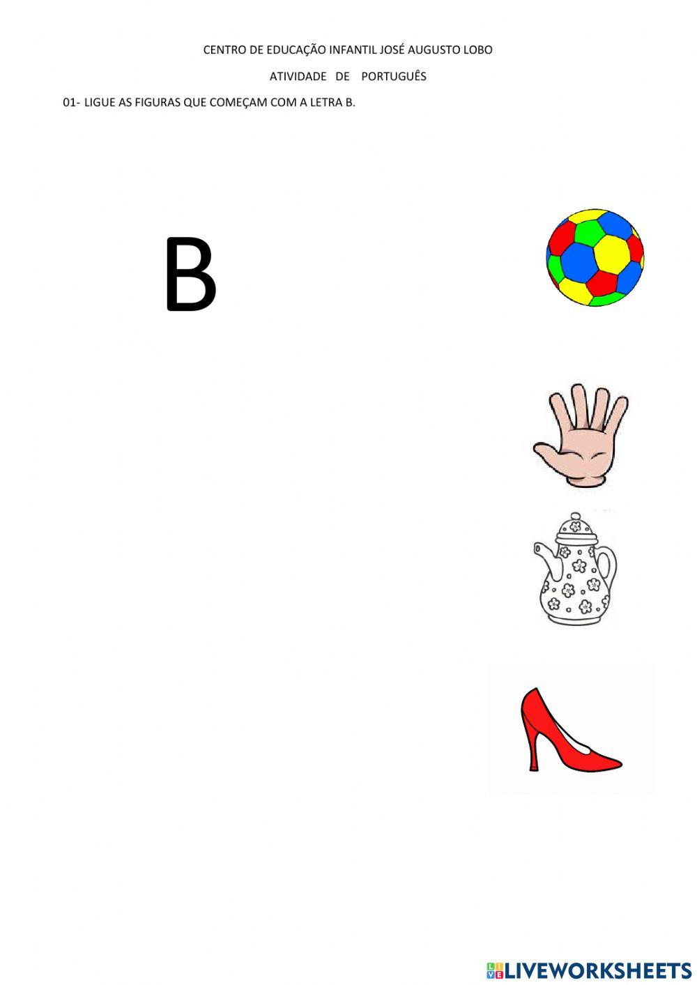Letra b exercise for INFANTIL 5 | Live Worksheets