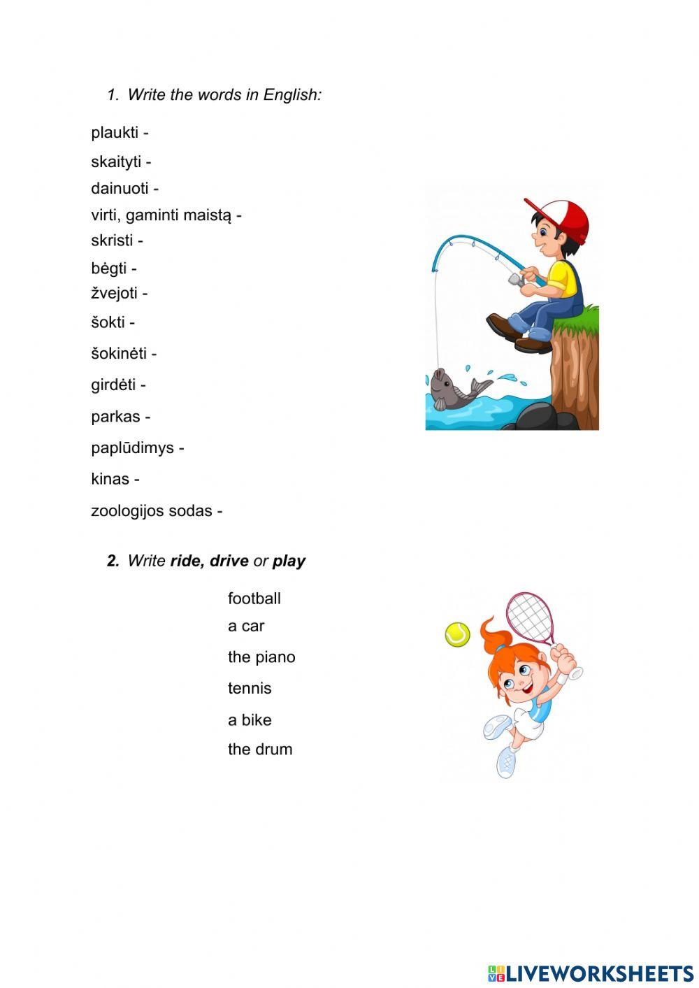 Vocabulary Module 5 worksheet | Live Worksheets