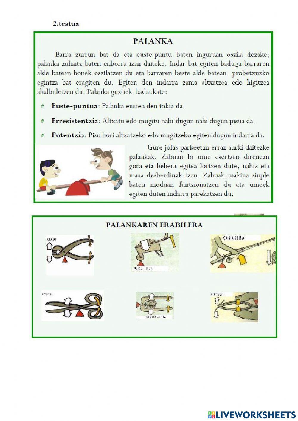 Palanka worksheet | Live Worksheets