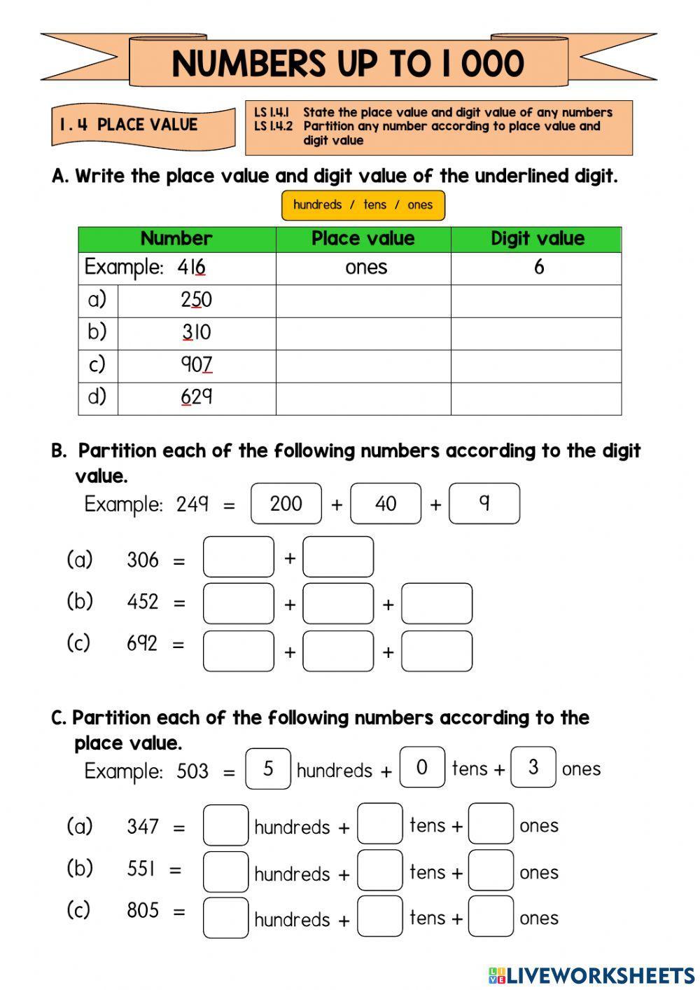 752917 Place Value Year 2 Siti wani91 752917 Place Value Year 2 Siti wani91
