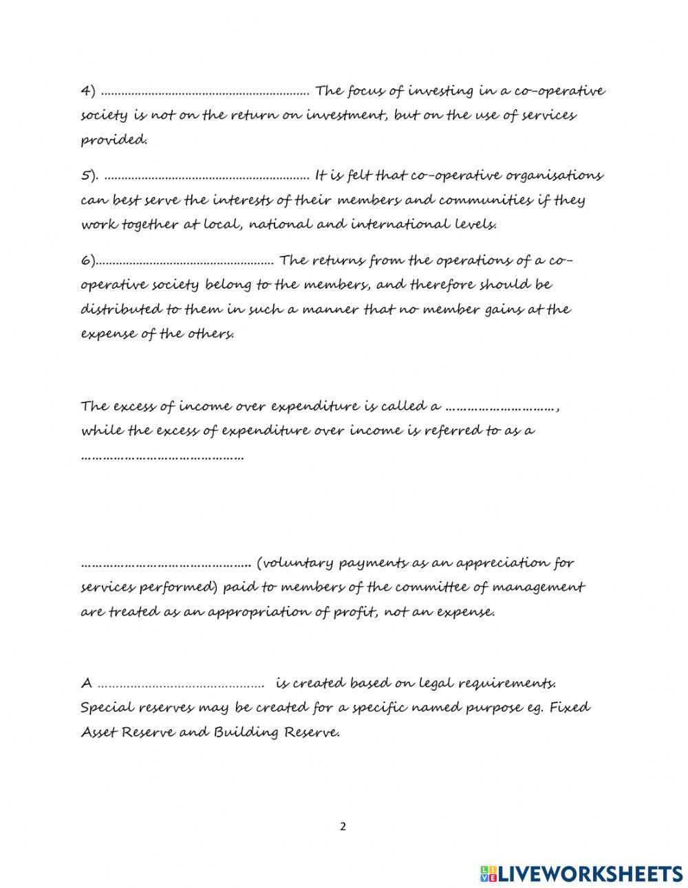 753233 | Co operative | Ada Mohammed | LiveWorksheets