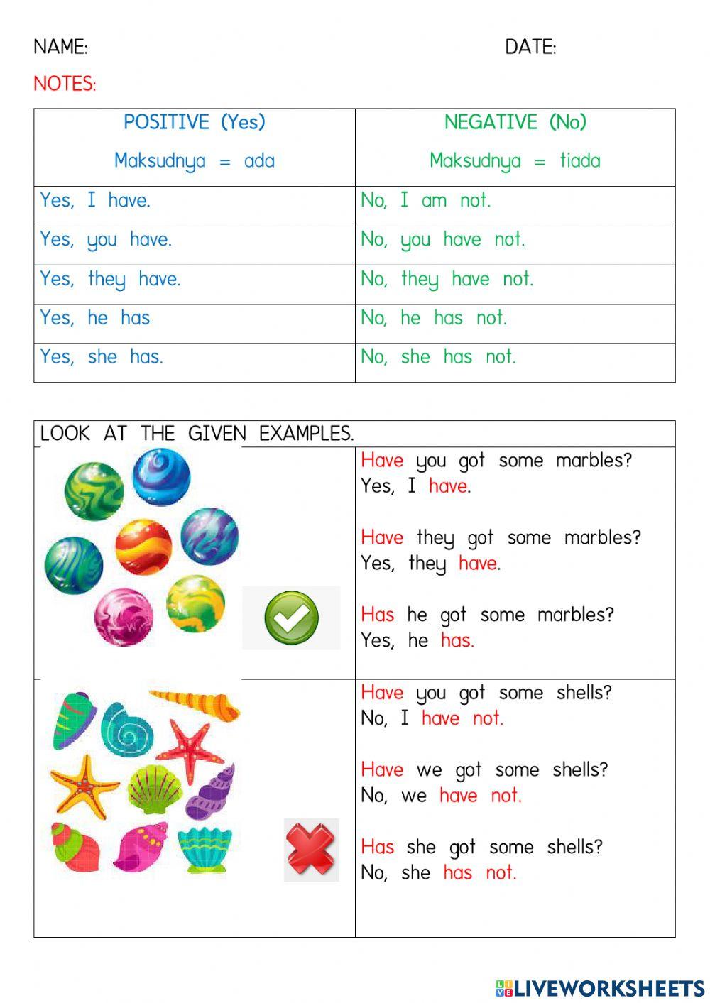 754930 | Year 3, module 1, has have got | AZIEZAH