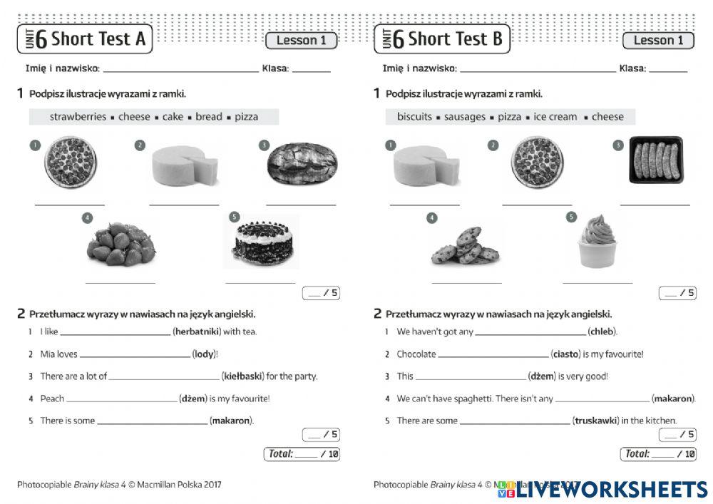 Brainy 4 unit 6 lesson1 online exercise for | Live Worksheets