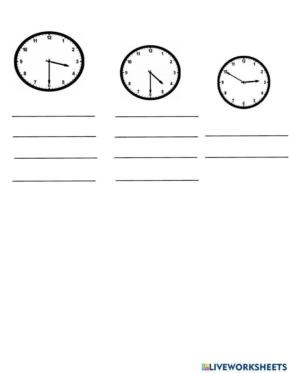 Time in Chinese | Free Interactive Worksheets | 756125